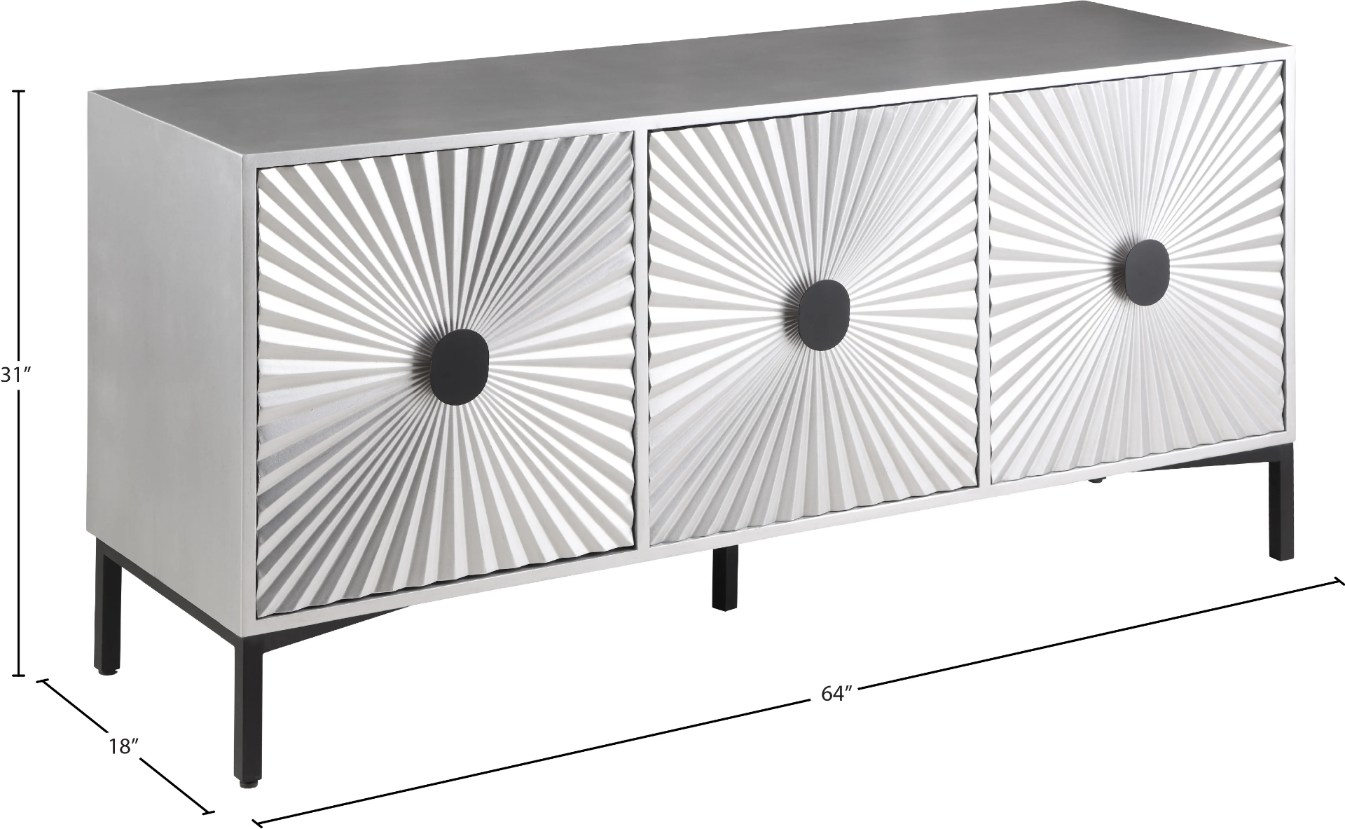 Lounge Around. Silver Sideboard Buffet