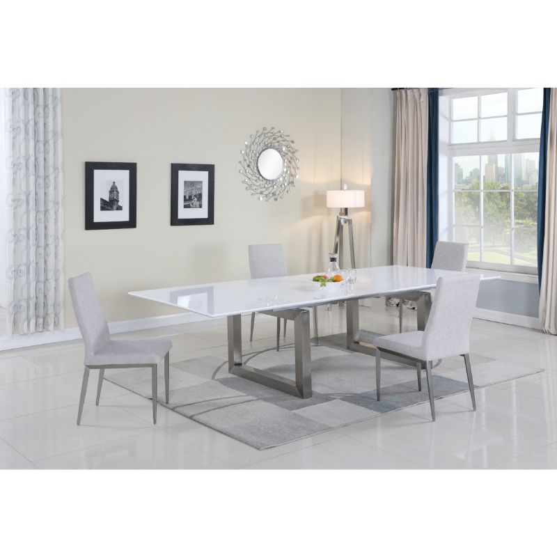 Lounge Around. Light Gray Contour Back Chairs